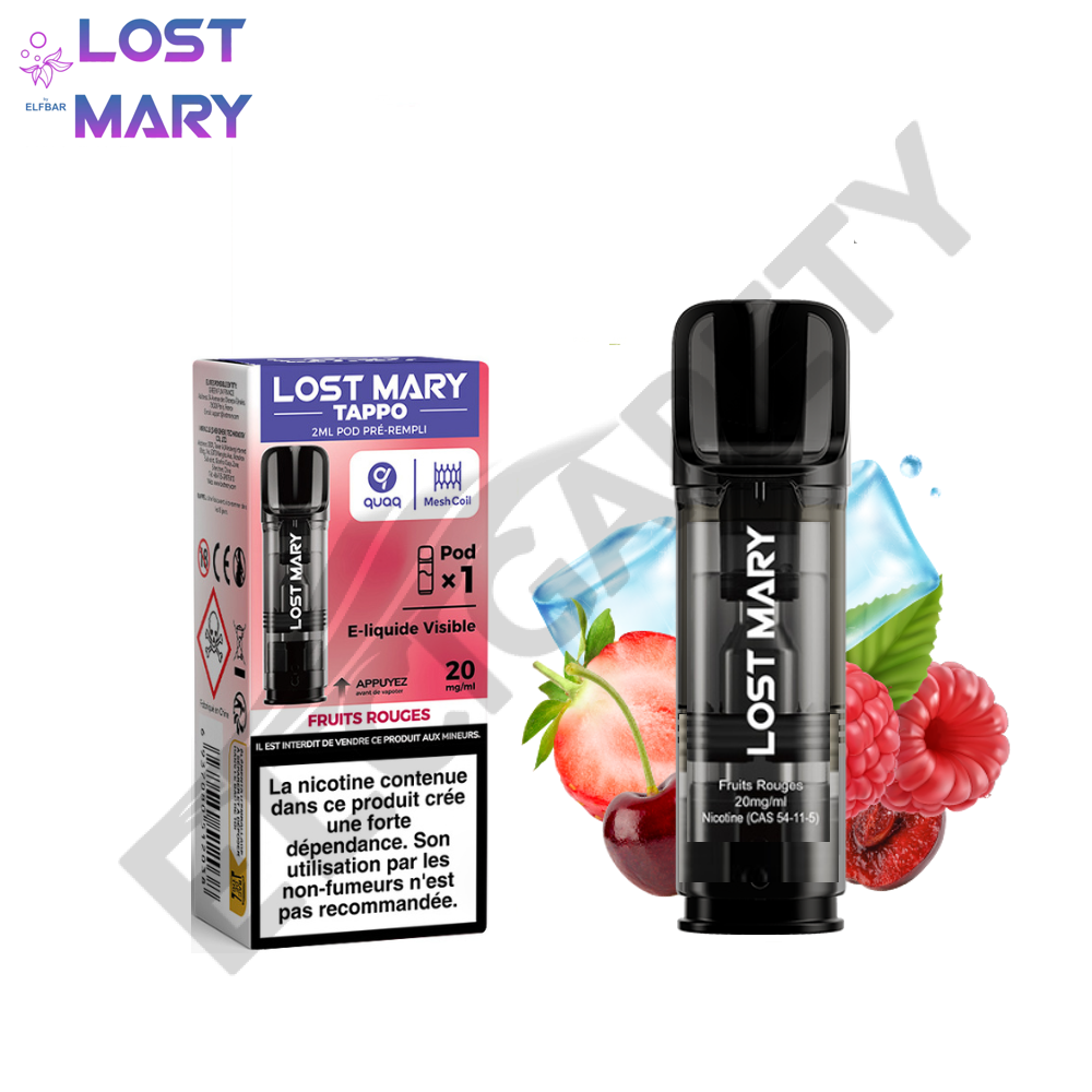 Tappo Lost Mary Pod cartridge Red fruit 20mg 1ks » Elektronické cigarety